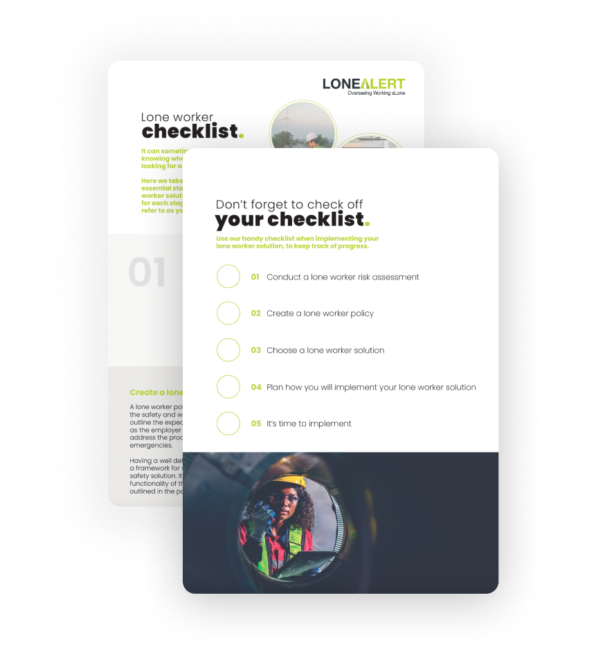 What is the definition of a lone worker?